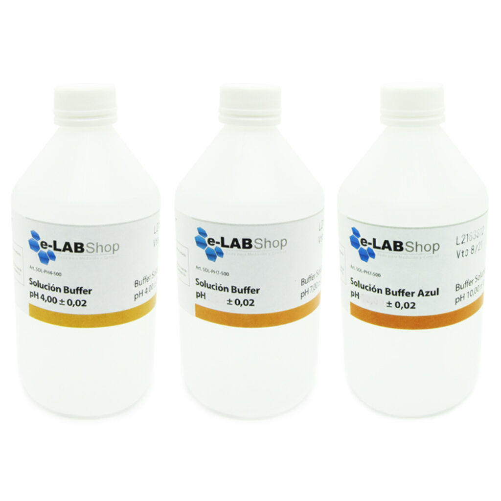 Kit Buffers 4.00, 6.86 y 9.18 x 500ml – e-LABShop